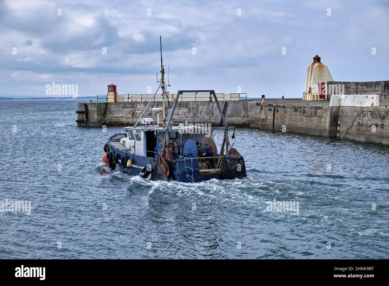 Fishing Boats, Burghead Stock Photo - Alamy