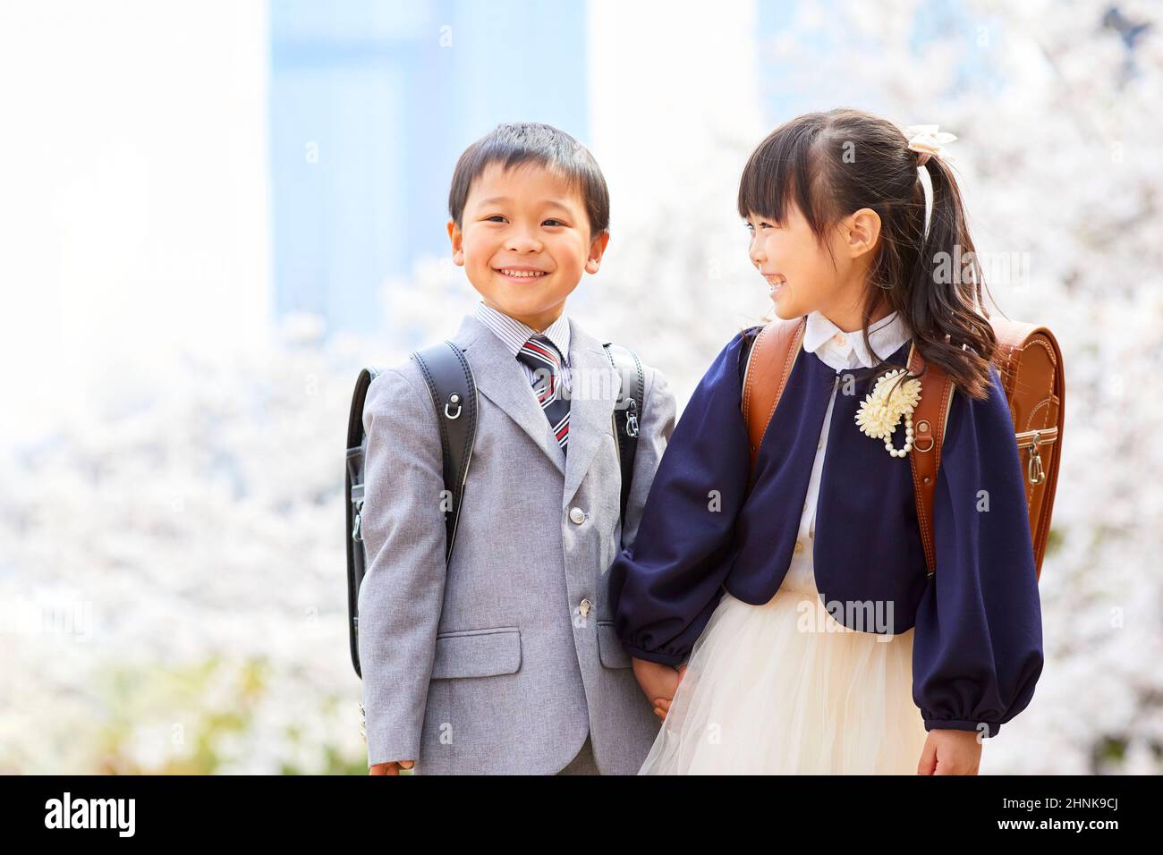 Japanese Elementary School Students Stock Photo - Alamy