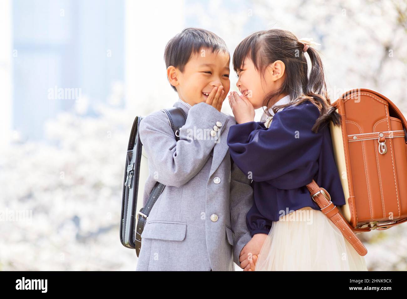 Japanese Elementary School Students Stock Photo - Alamy