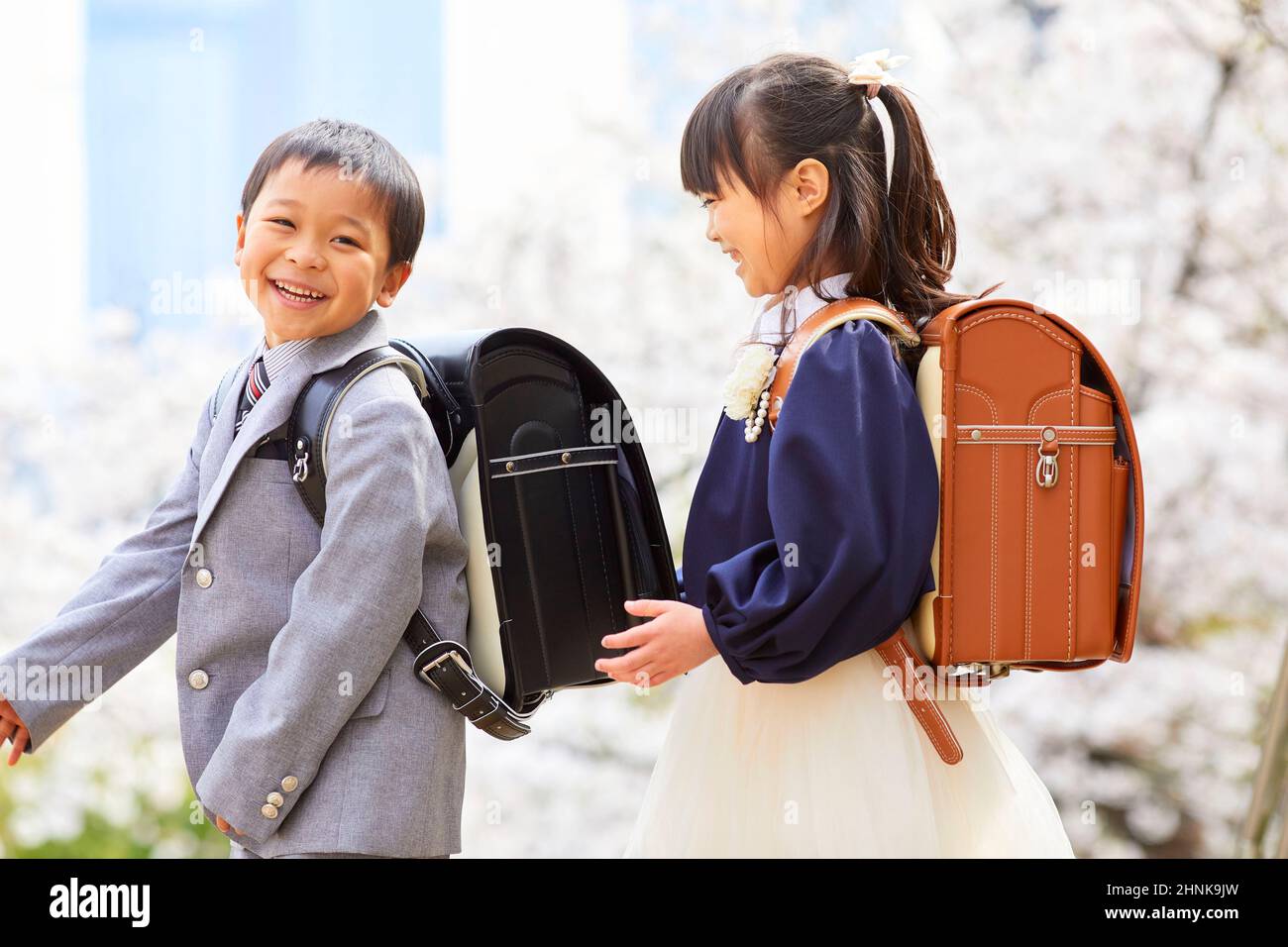 Japanese Elementary School Students Stock Photo - Alamy