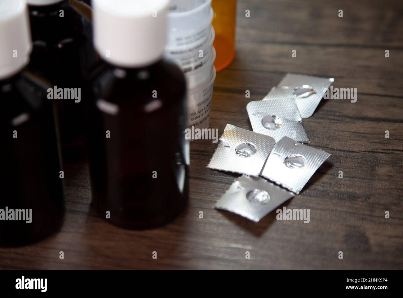 Cough and Cold Medications Stock Photo - Alamy