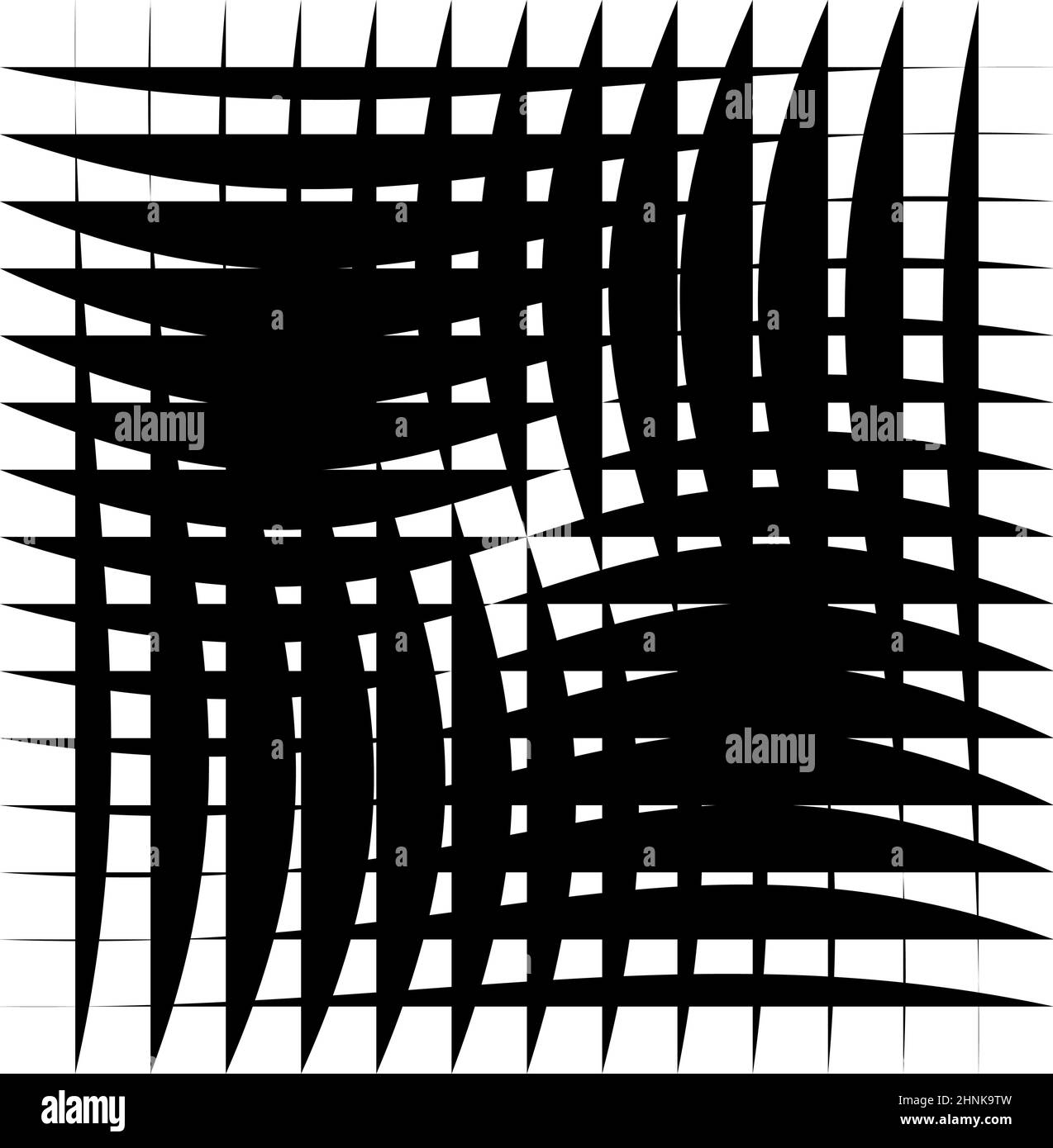 Irregular grid, mesh with random lines. Squares lattice, grating, trellis and plexus pattern ...