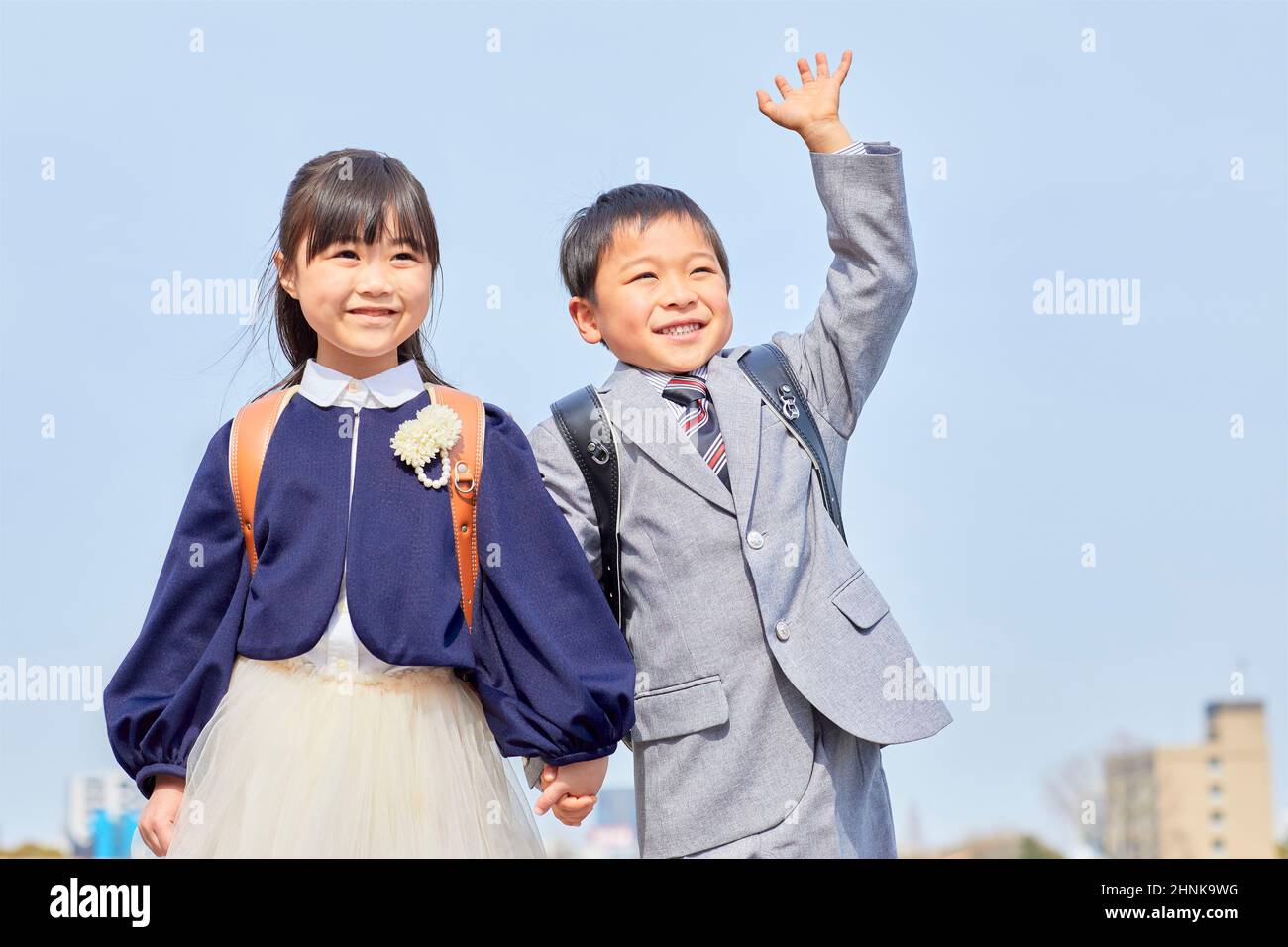 Japanese Elementary School Students Stock Photo - Alamy