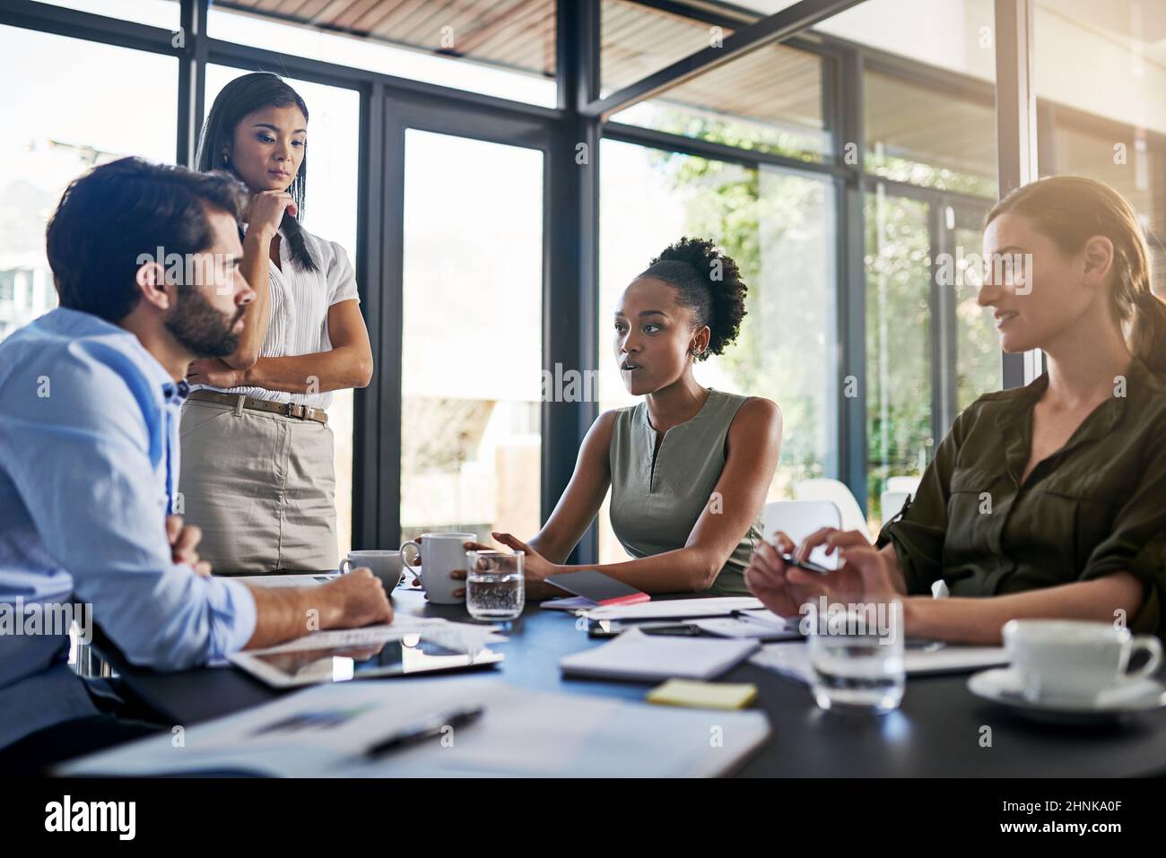 Formulating strategies in alignment with their business goals. Shot of ...