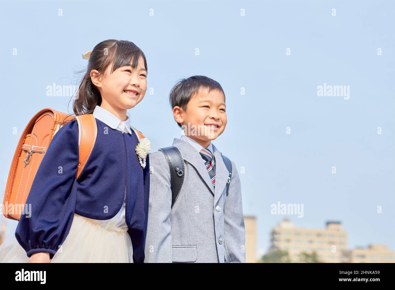 Japanese Elementary School Students Stock Photo - Alamy