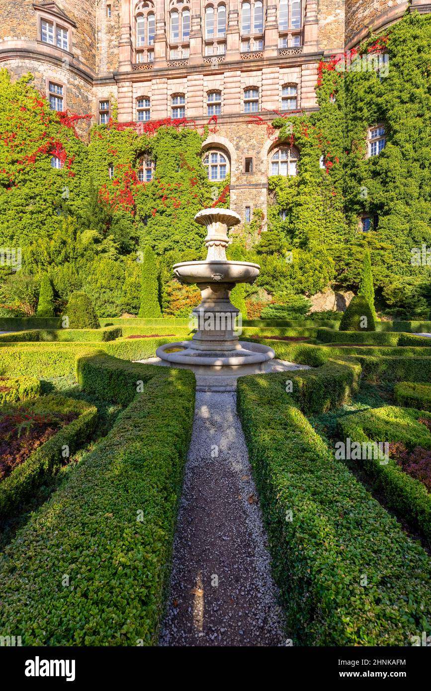 Ksiaz Castle, medieval mysterious 13th century fortress, Walbrzych ...