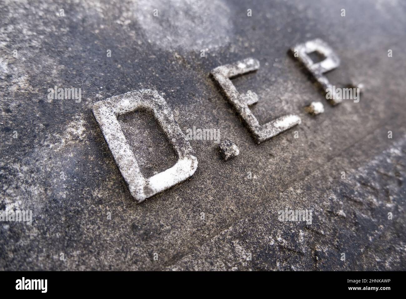 Inscription on old tomb hi-res stock photography and images - Alamy