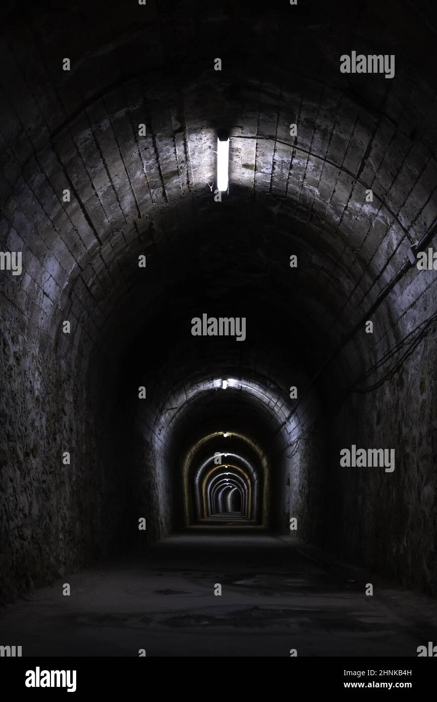 Old train tunnel Stock Photo - Alamy