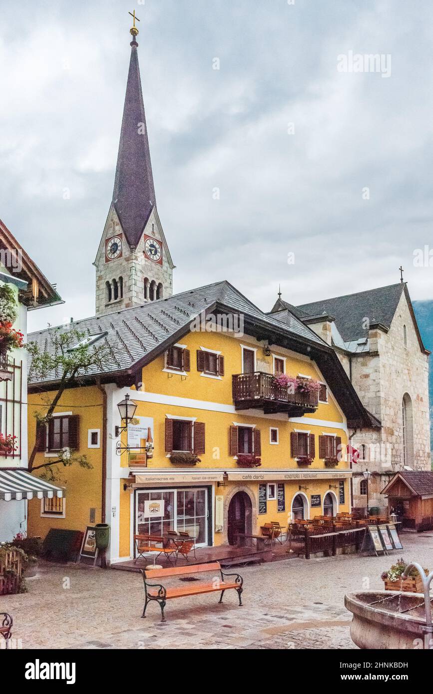 Main square in hallstatt hi-res stock photography and images - Alamy