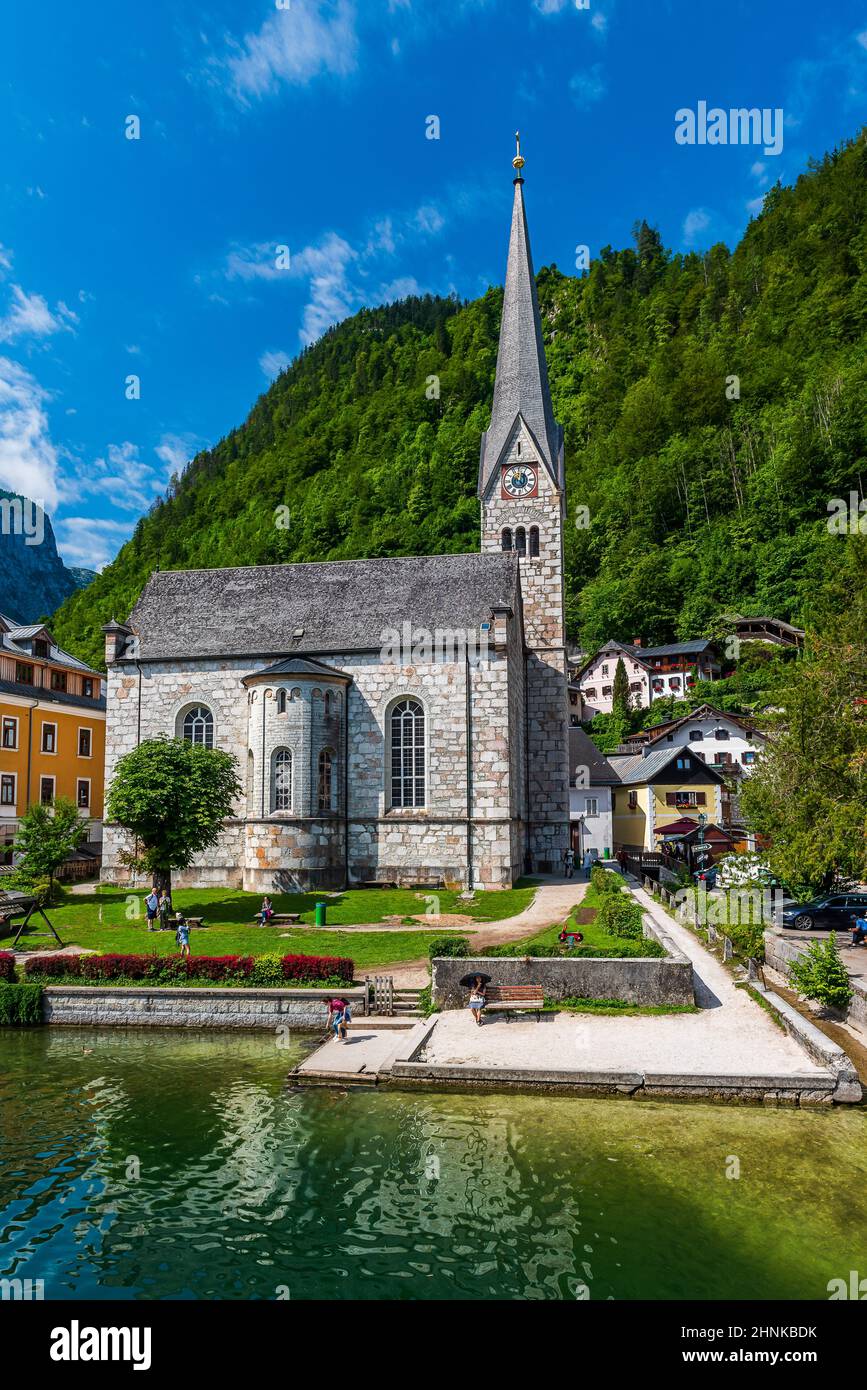 Church in Hallstatt Stock Photo - Alamy