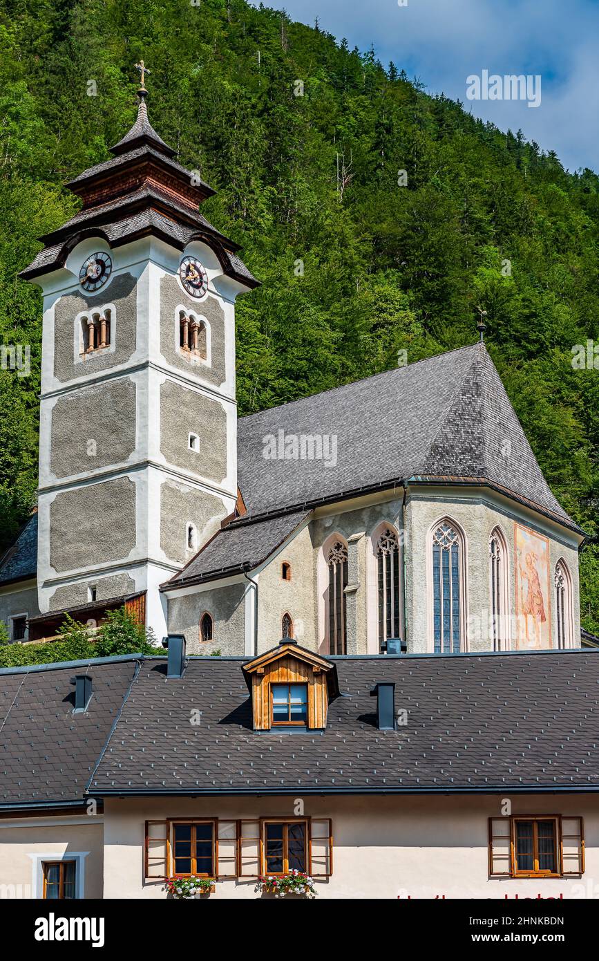 Church in Hallstatt Stock Photo - Alamy
