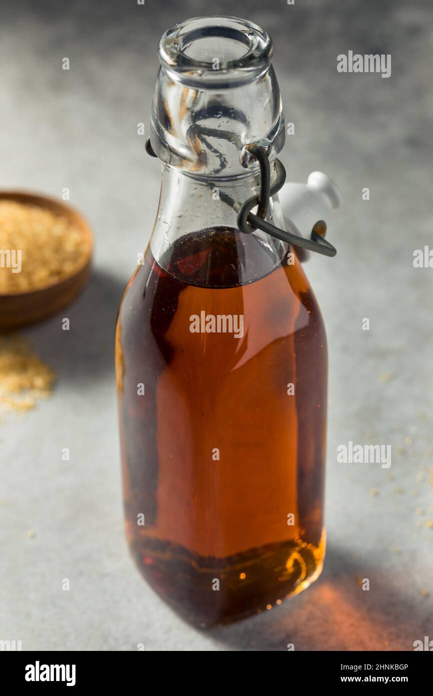 Sweet Demerara Simple Syrup with Sugar for Cocktails Stock Photo - Alamy