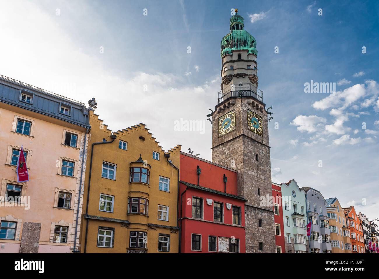 Stadtturm in Innsbruck Stock Photo - Alamy