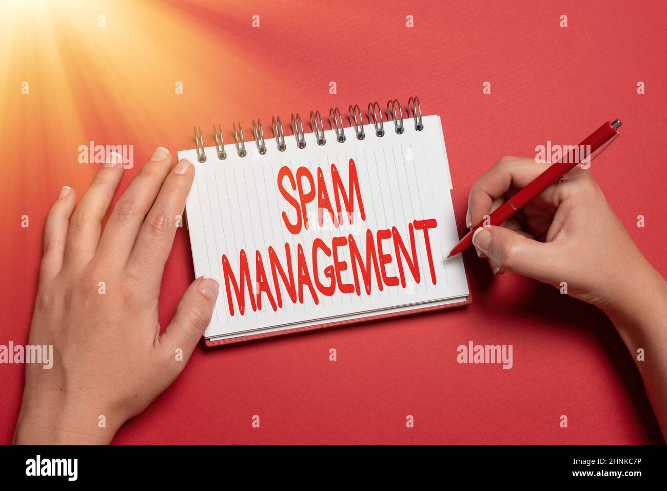 Conceptual display Spam Management, Business concept help reduce or ...