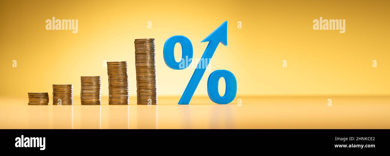 Percentage Sign Discount. Interest Rate And Insurance Stock Photo - Alamy