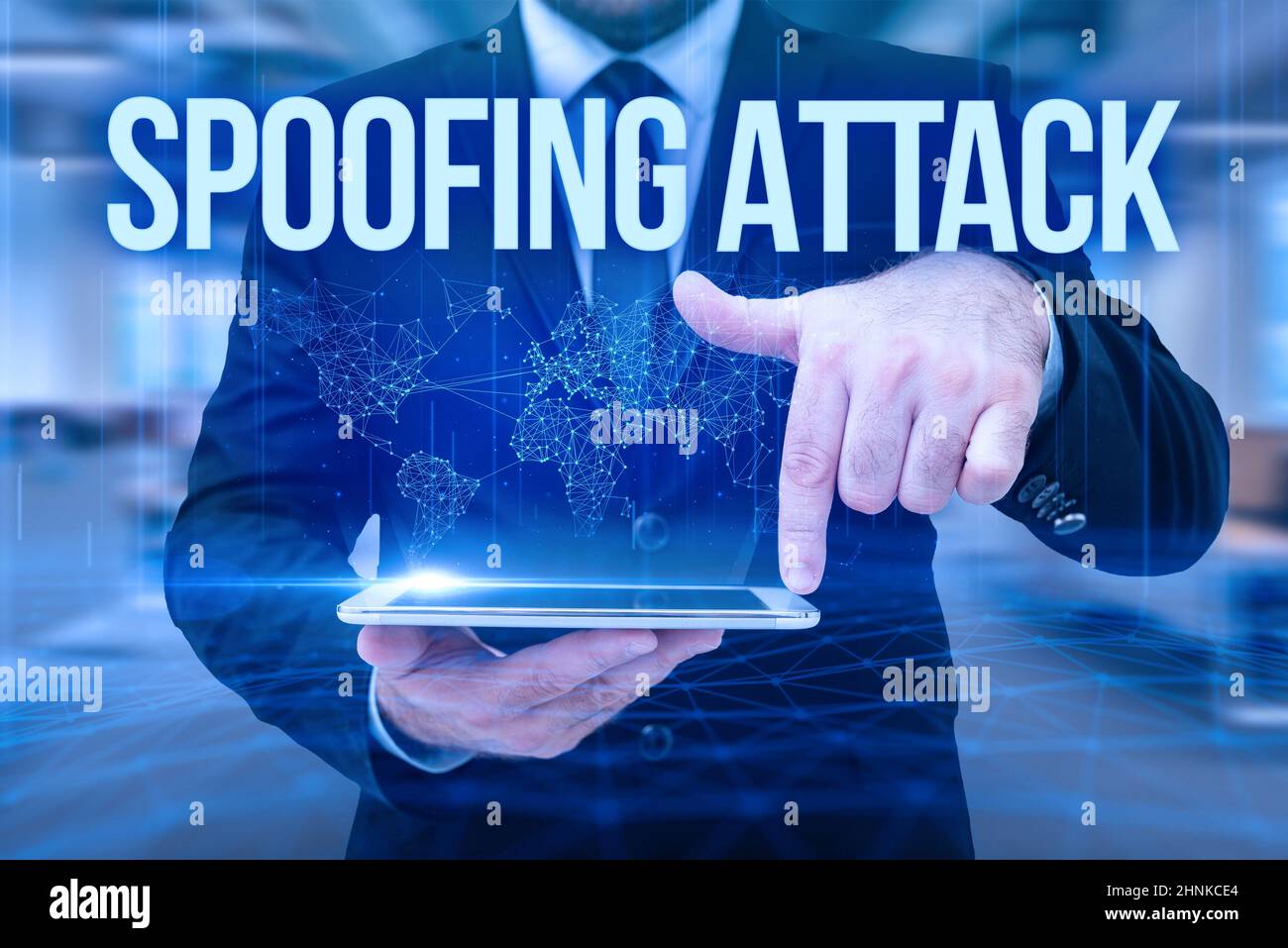 Conceptual display Spoofing Attack, Concept meaning impersonation of a ... Conceptual display Spoofing Attack, Concept meaning impersonation of a ...