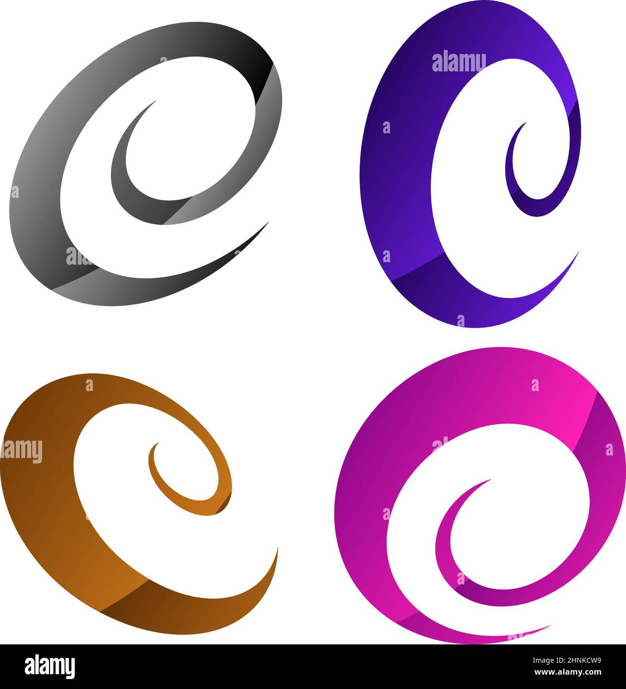 Spiral, swirl, twirl and whirl design element - stock vector ...