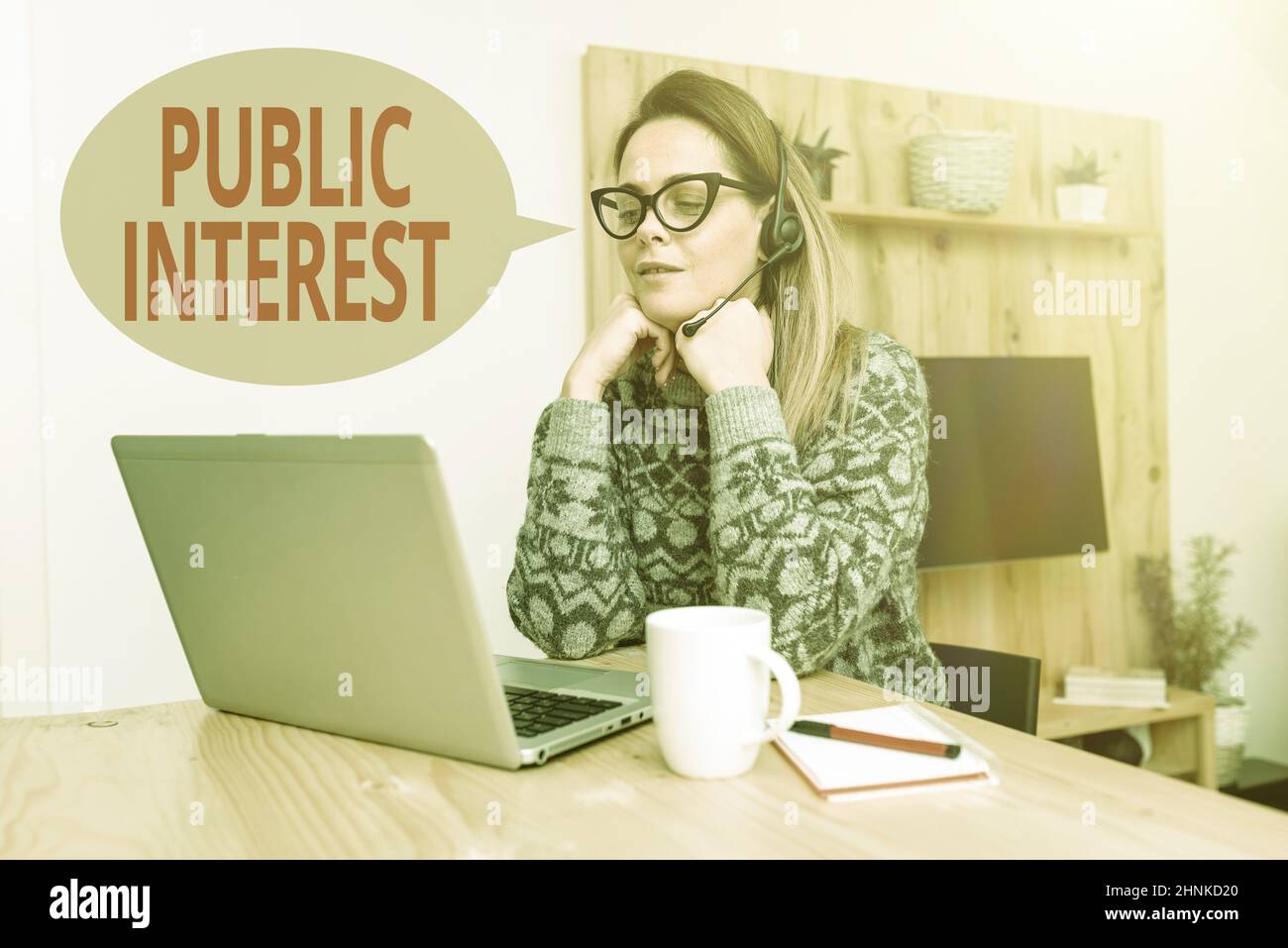 Conceptual display Public Interest, Business approach the welfare or ...