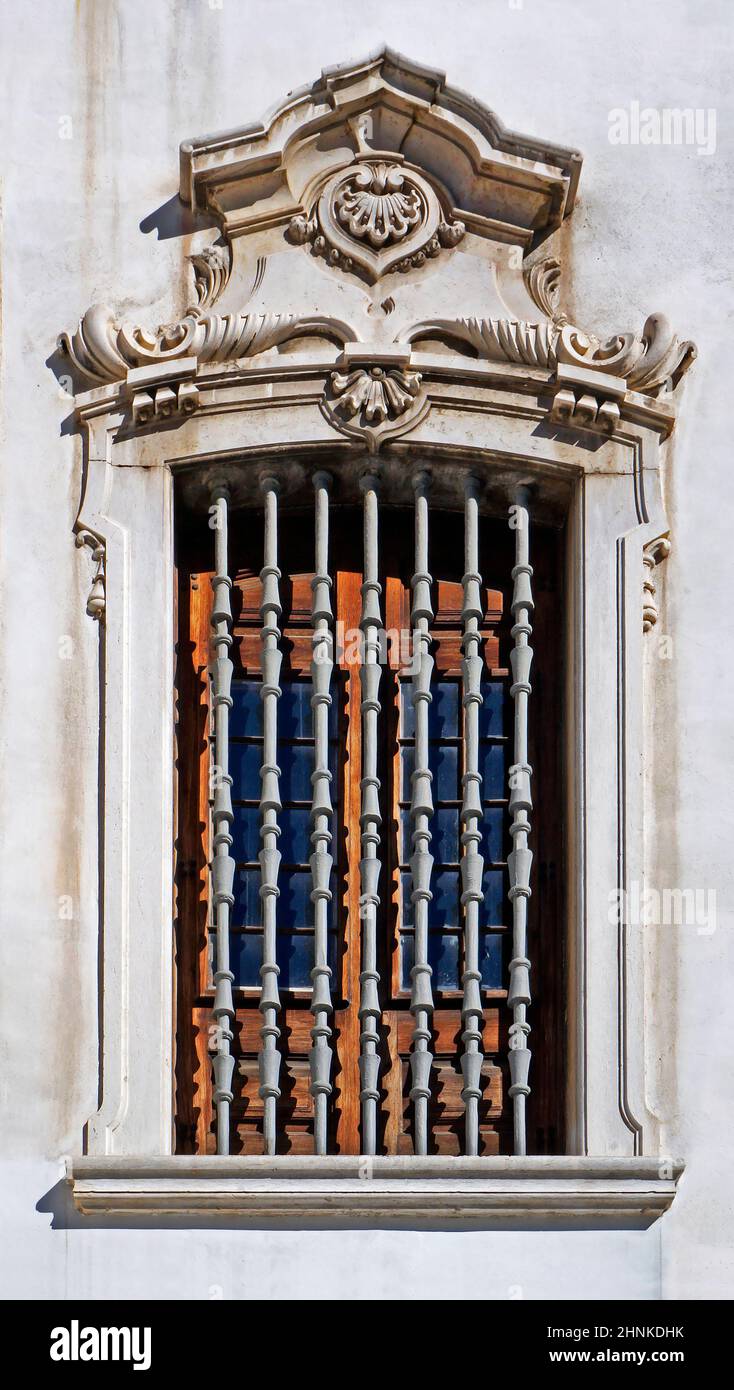 Ancient baroque convent window, Rio Stock Photo - Alamy