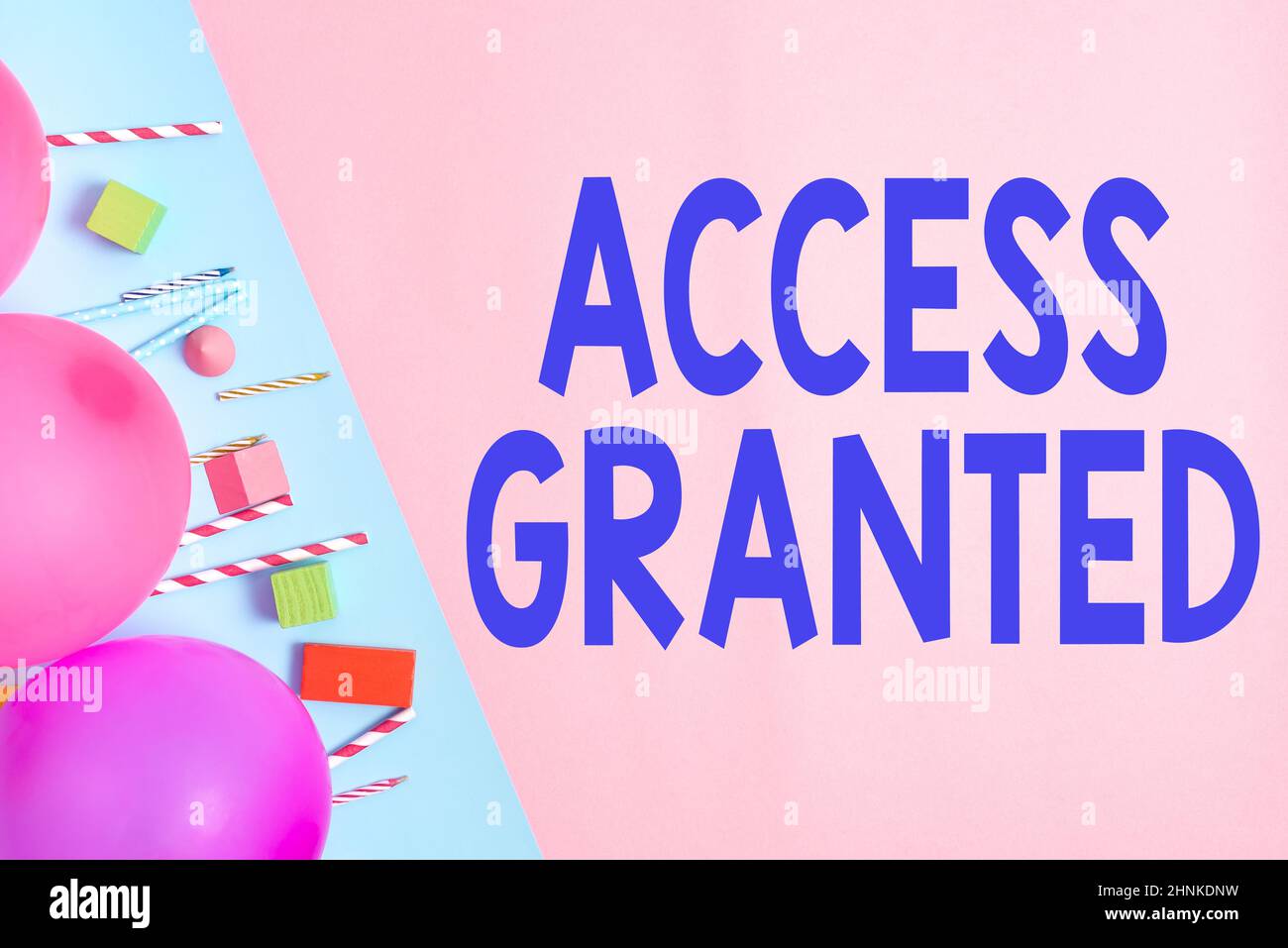 Text showing inspiration Access Granted, Concept meaning admittance of ...