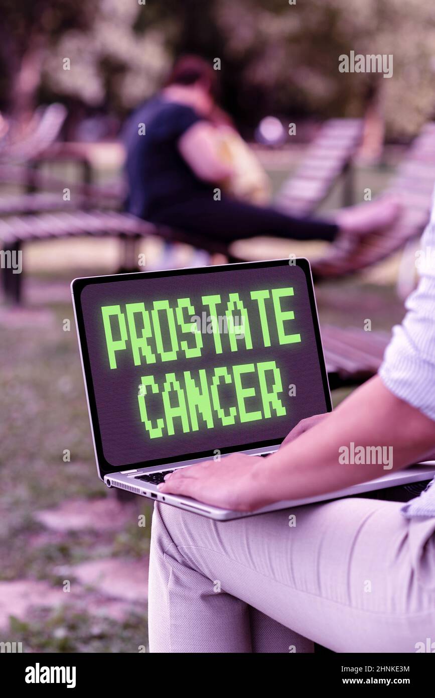 Text showing inspiration Prostate Cancer, Business showcase cancer ...