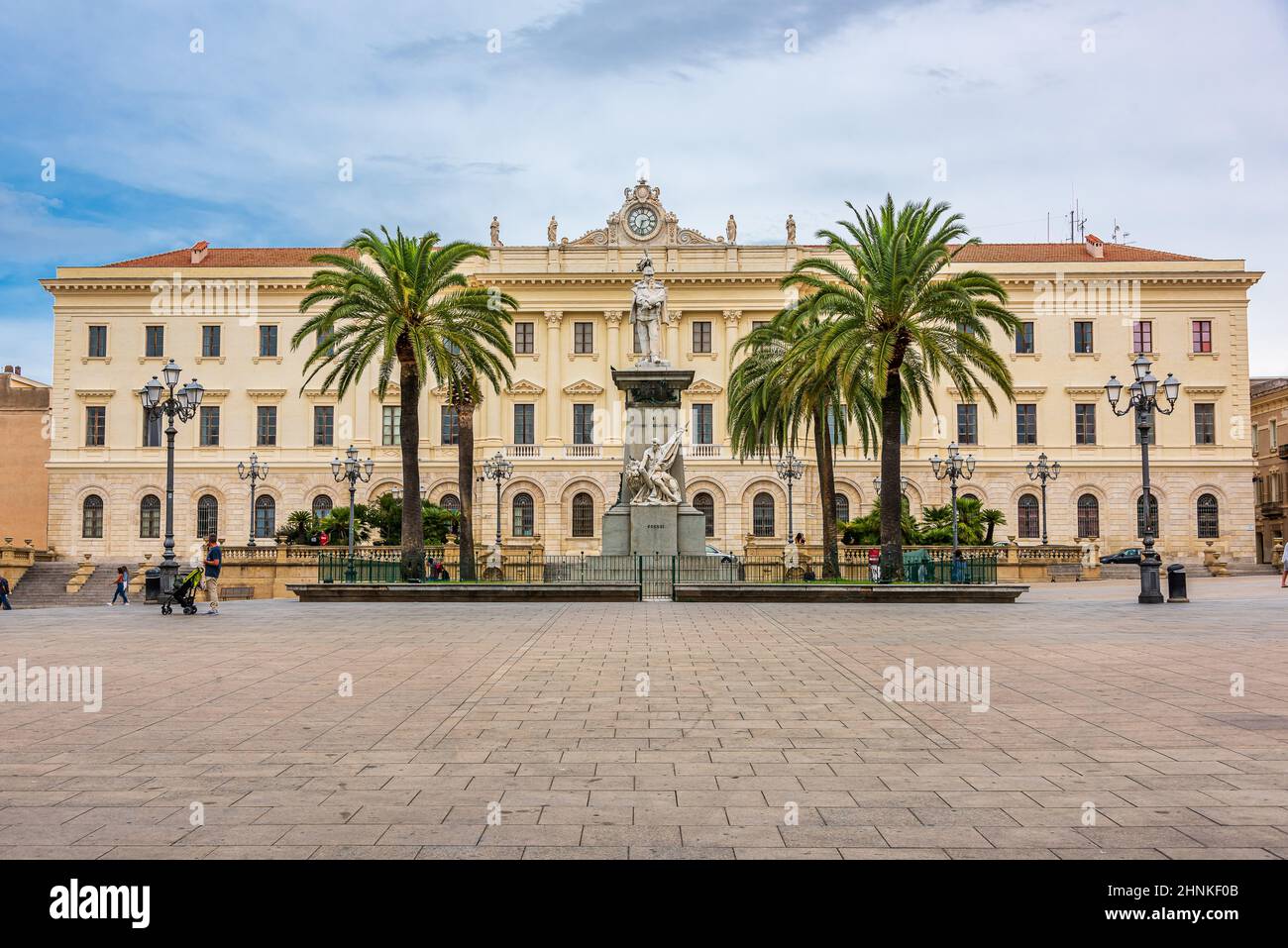 Piazza d'Italia in Sassari Stock Photo - Alamy