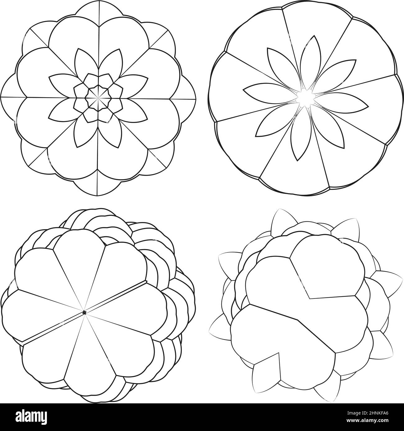 White lotus series Stock Vector Images - Alamy