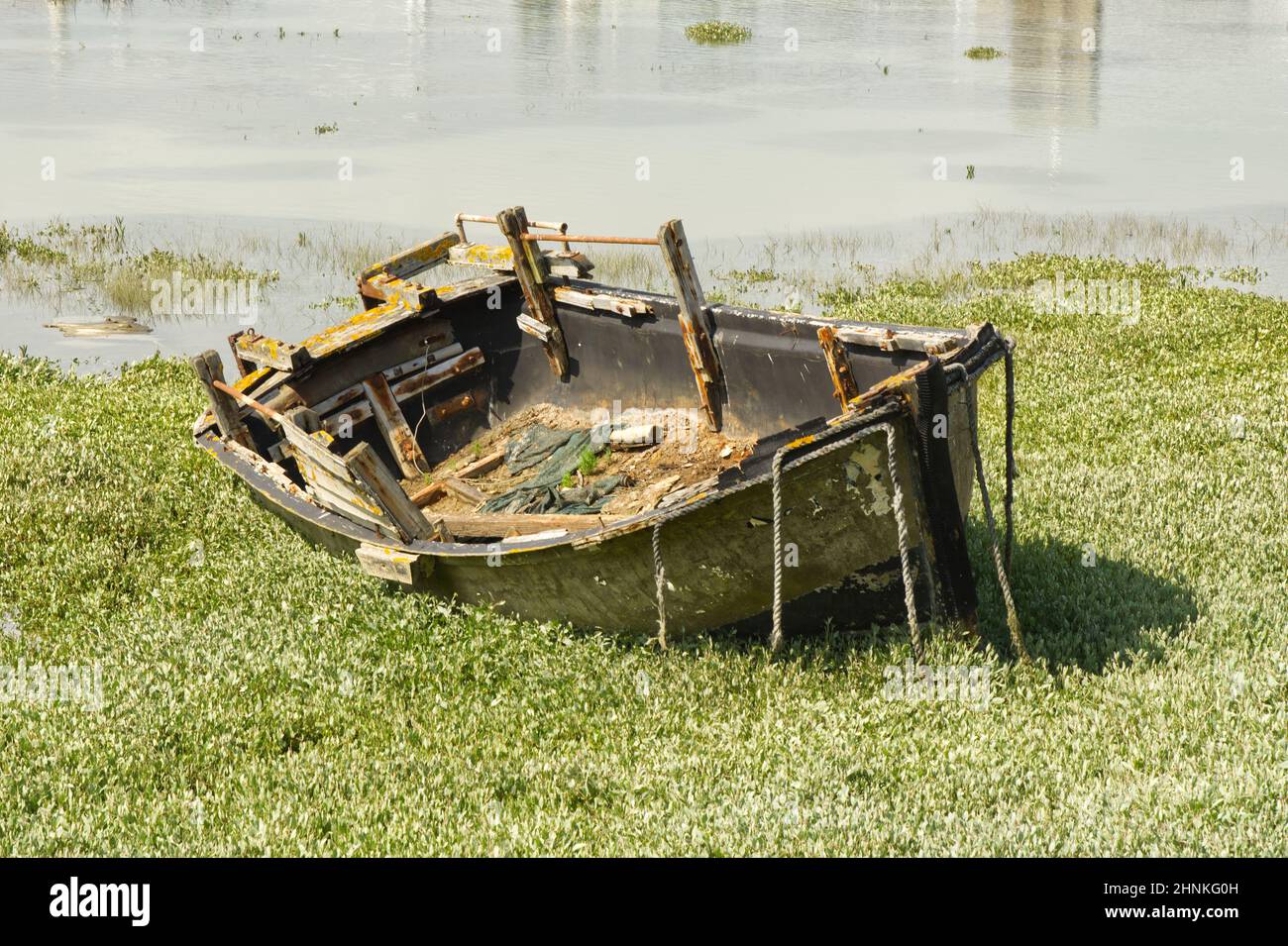 Old wrecked boat hi-res stock photography and images - Alamy