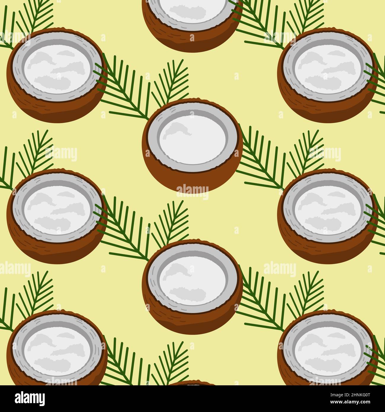 Pattern web pattern coconut background texture - Vector illustration ...
