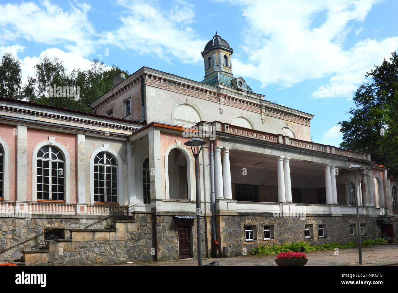 Traditional resort architecture in Ladek Zdroj Poland Stock Photo - Alamy