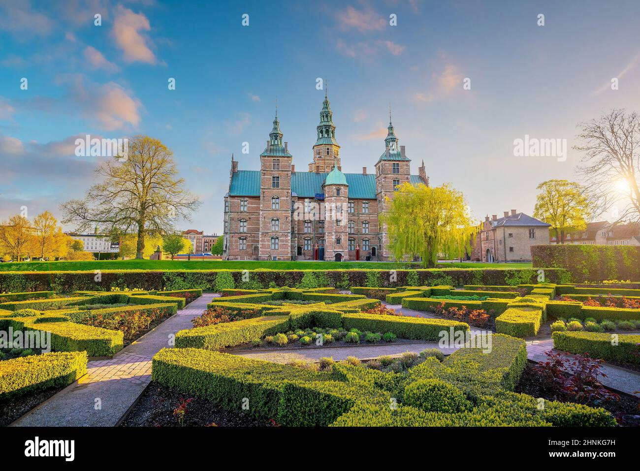Rosenborg Castle Gardens in Copenhagen, Denmark Stock Photo - Alamy