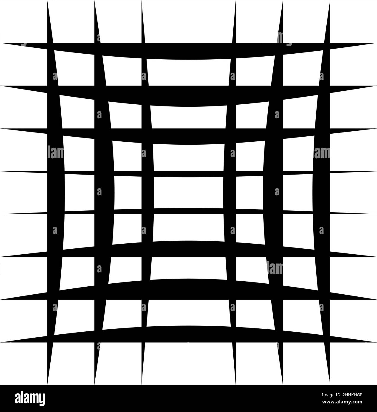 Irregular grid, mesh with random lines. Squares lattice, grating ...