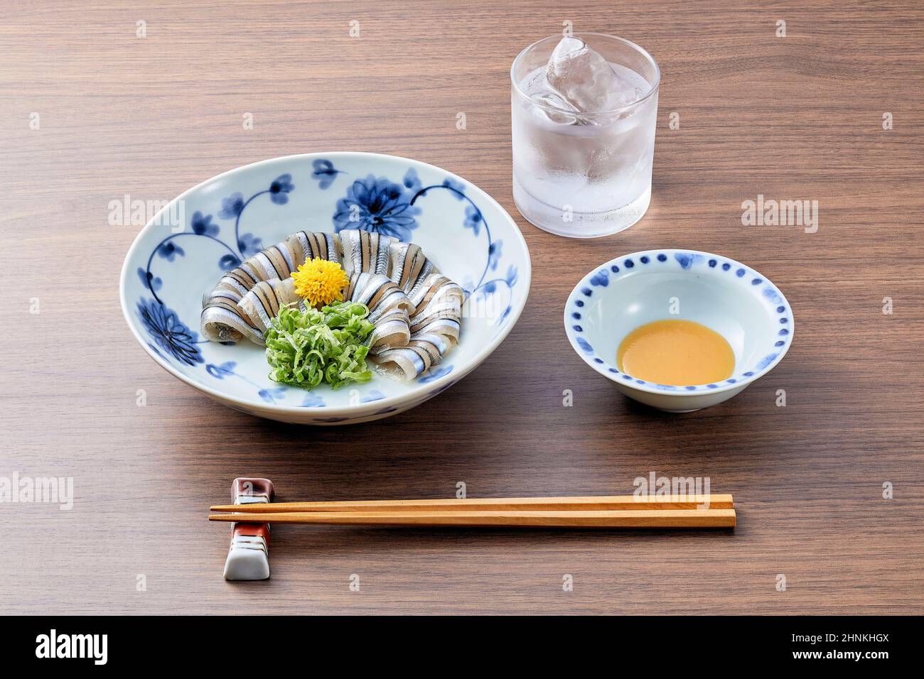 Local Dish Sashimi Of Kibinago Stock Photo - Alamy