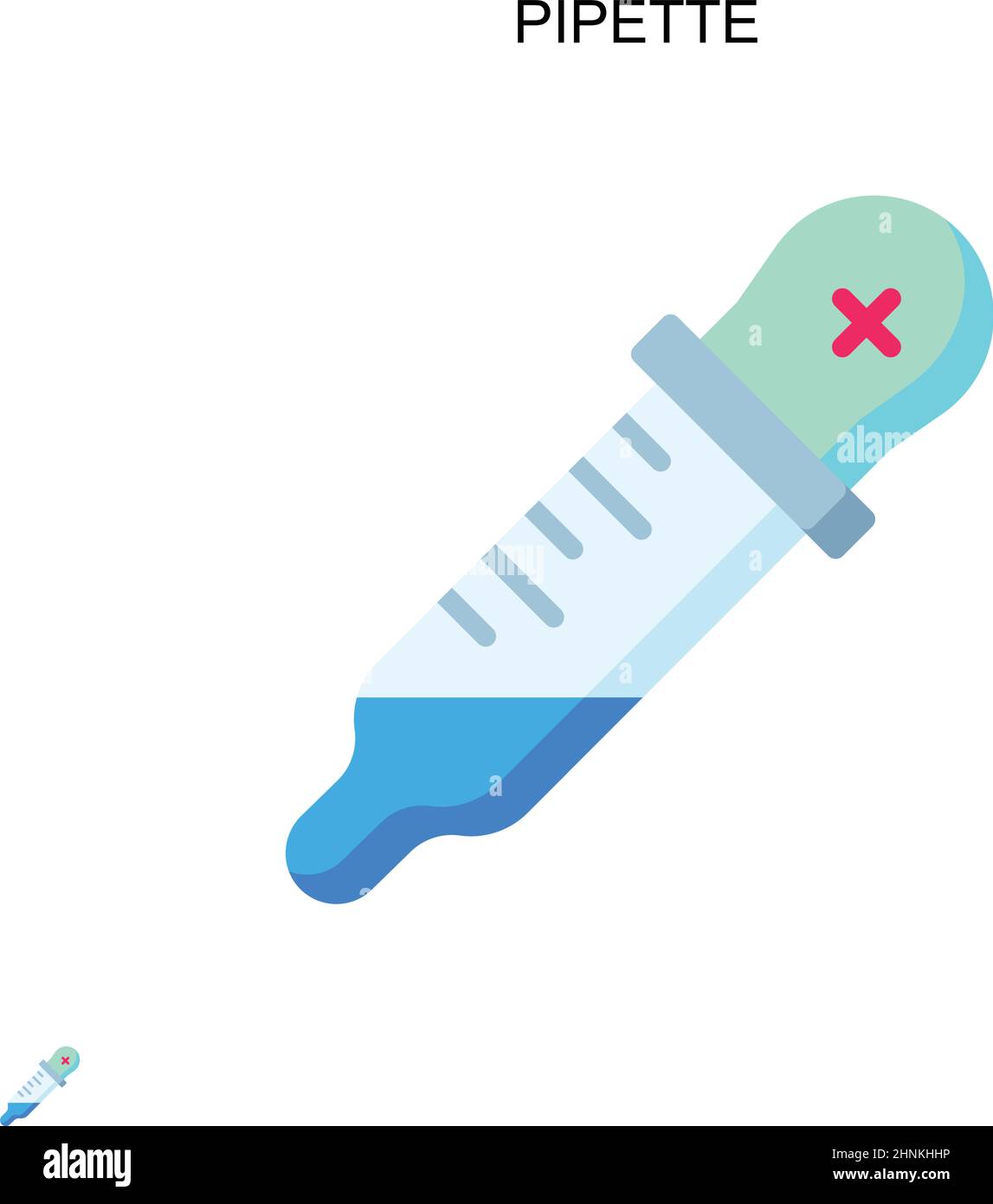 Pipette Simple vector icon. Illustration symbol design template for web ...