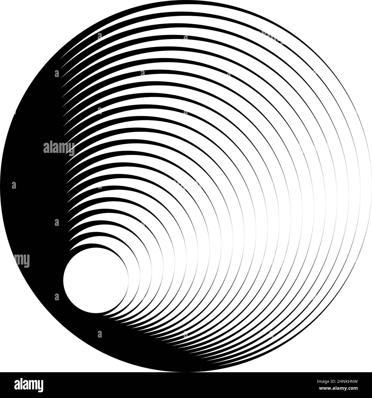 Abstract circular, radiating design element vector - stock vector ...