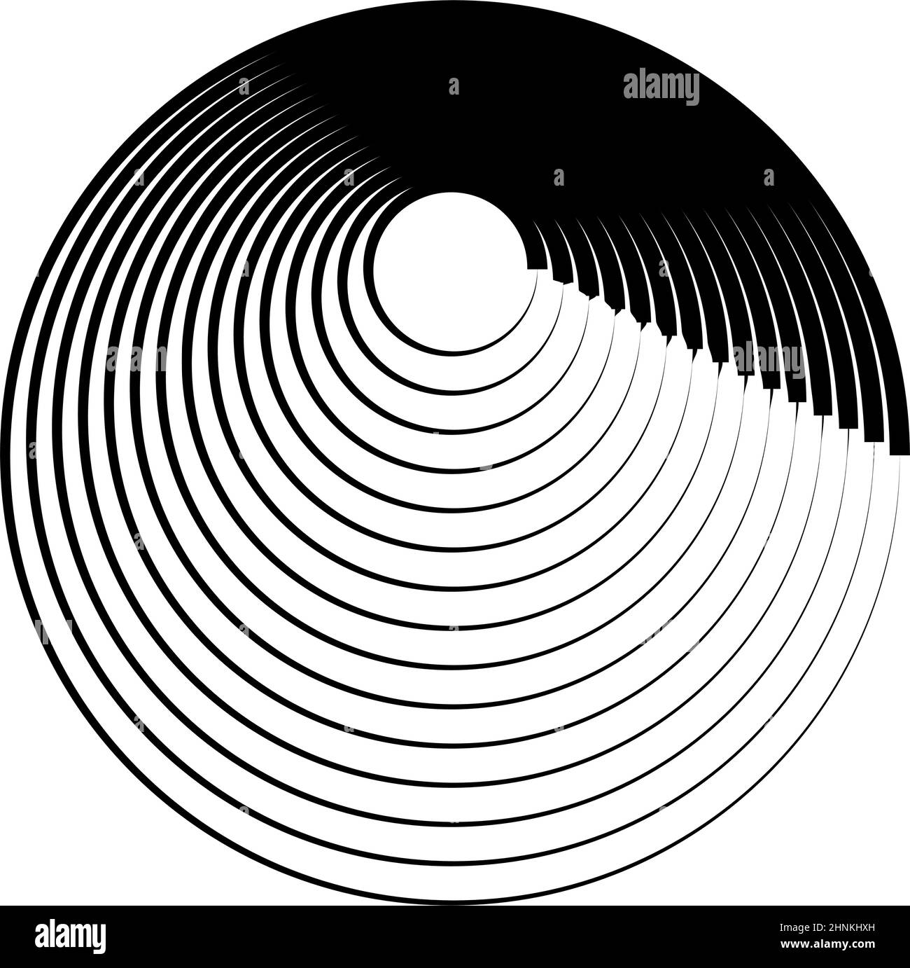 Abstract circular, radiating design element vector - stock vector ...