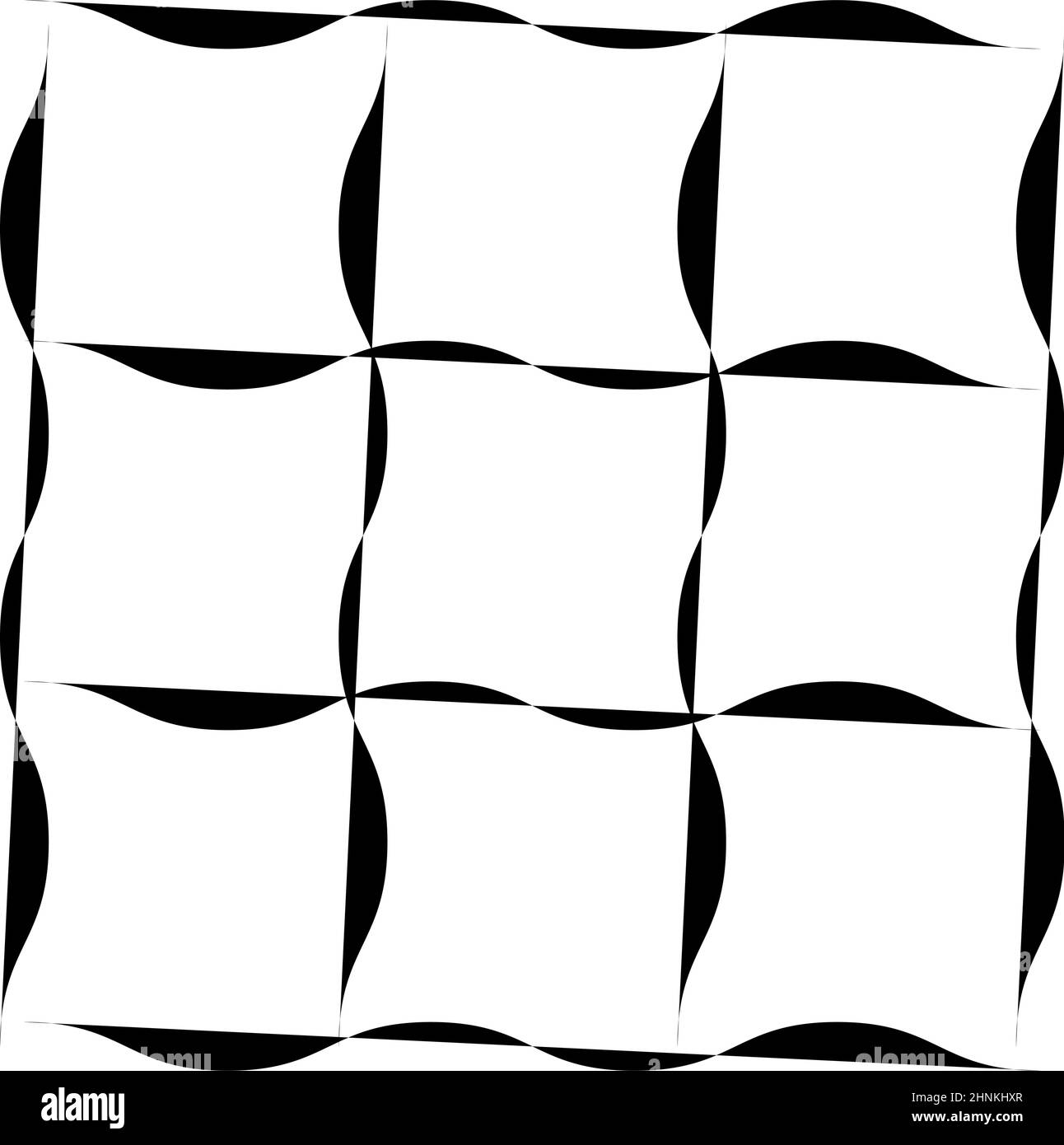 Irregular grid, mesh with random lines. Squares lattice, grating ...