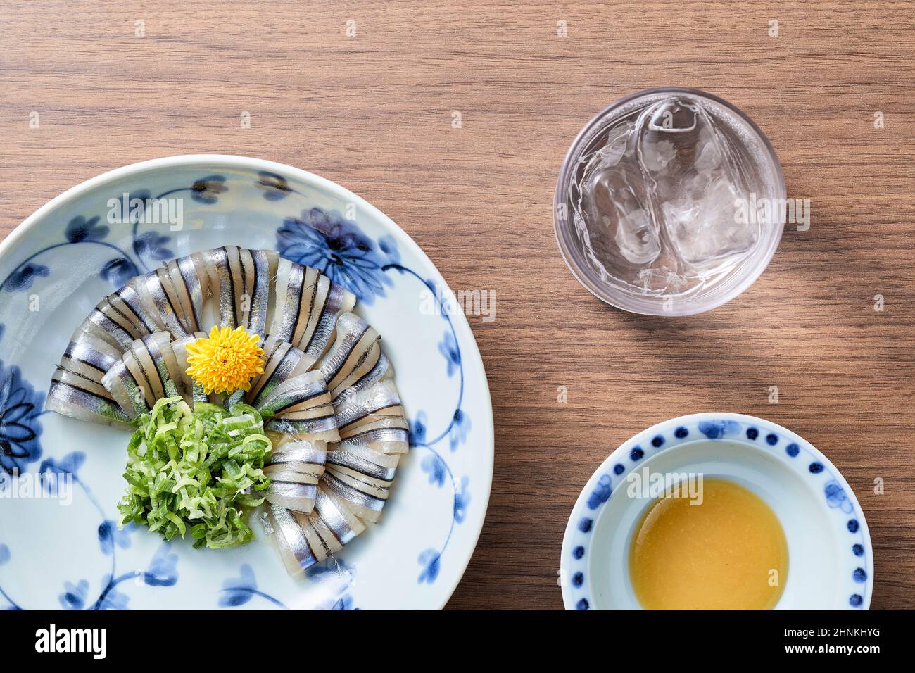 Local Dish Sashimi Of Kibinago Stock Photo - Alamy