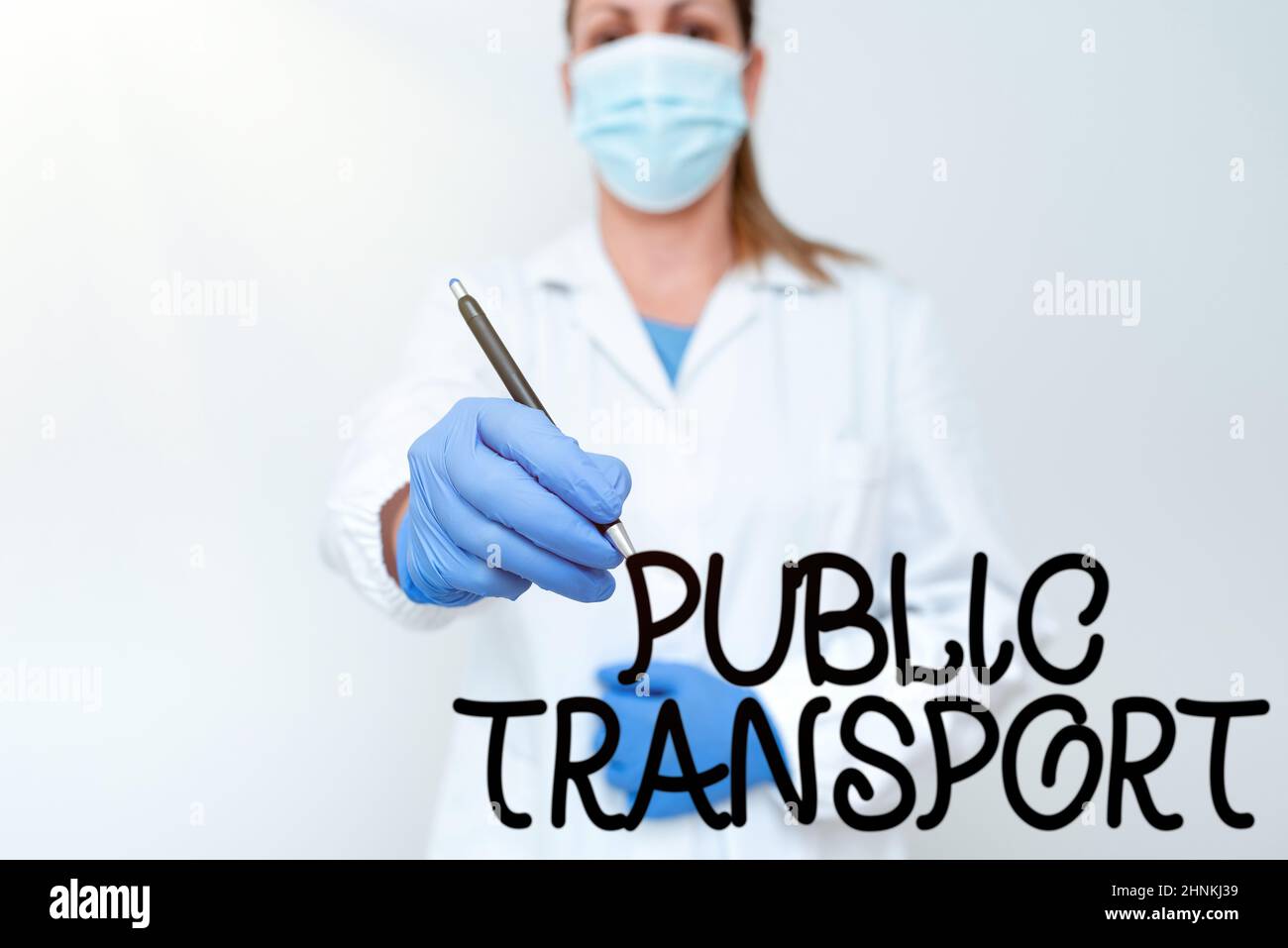 Text sign showing Public Transport, Word Written on transport of ...