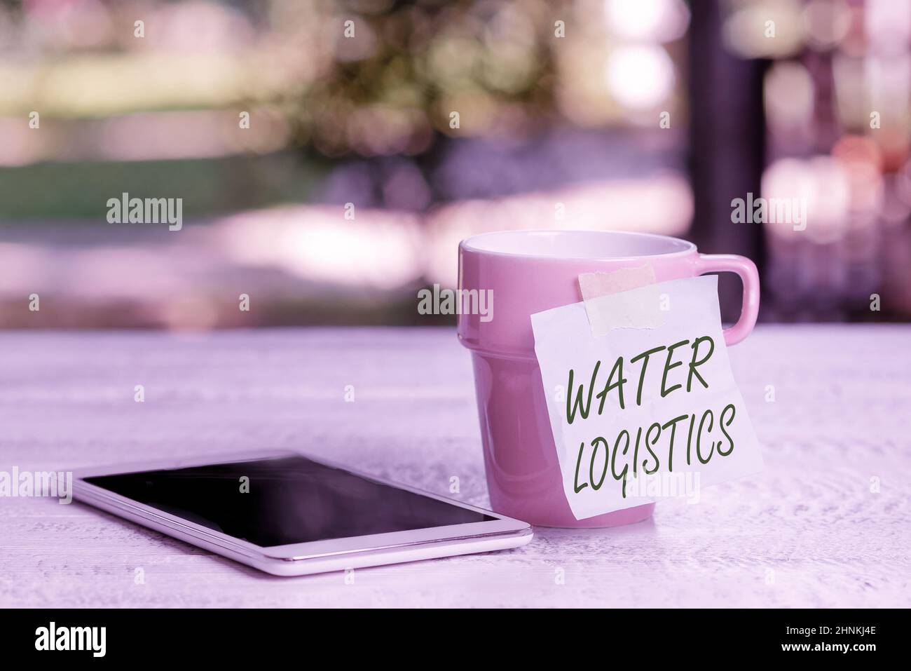 Conceptual caption Water Logistics, Concept meaning the management of ...