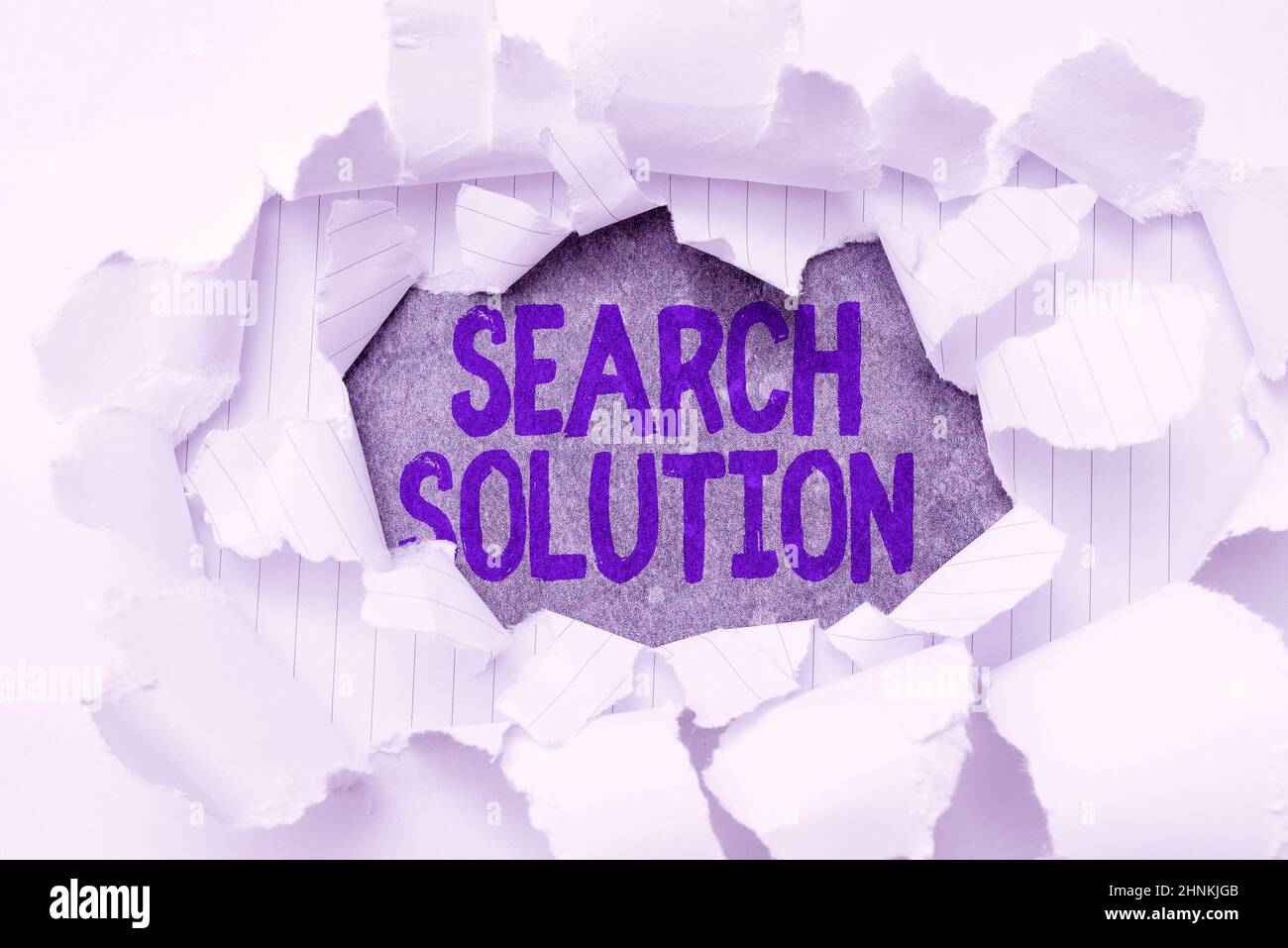 Text sign showing Search Solution, Internet Concept an action or ...