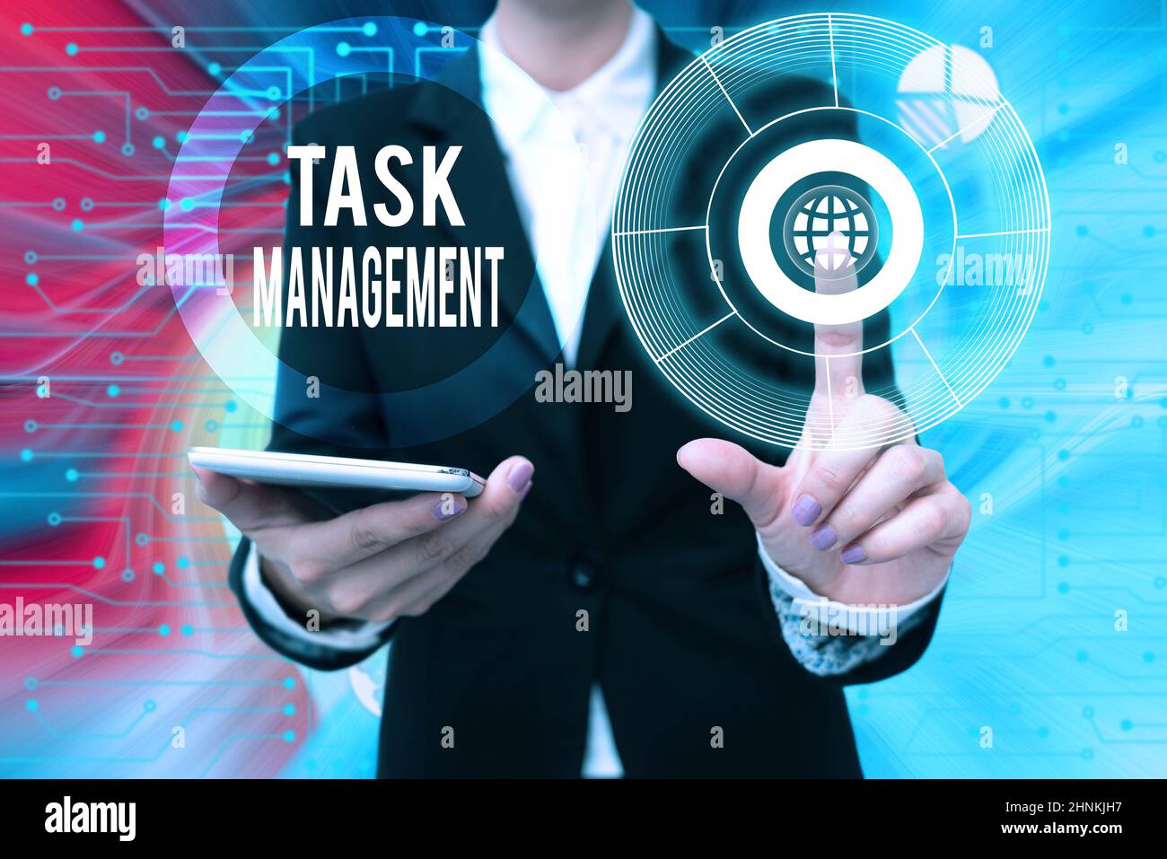 Text sign showing Task Management, Concept meaning the process of ...