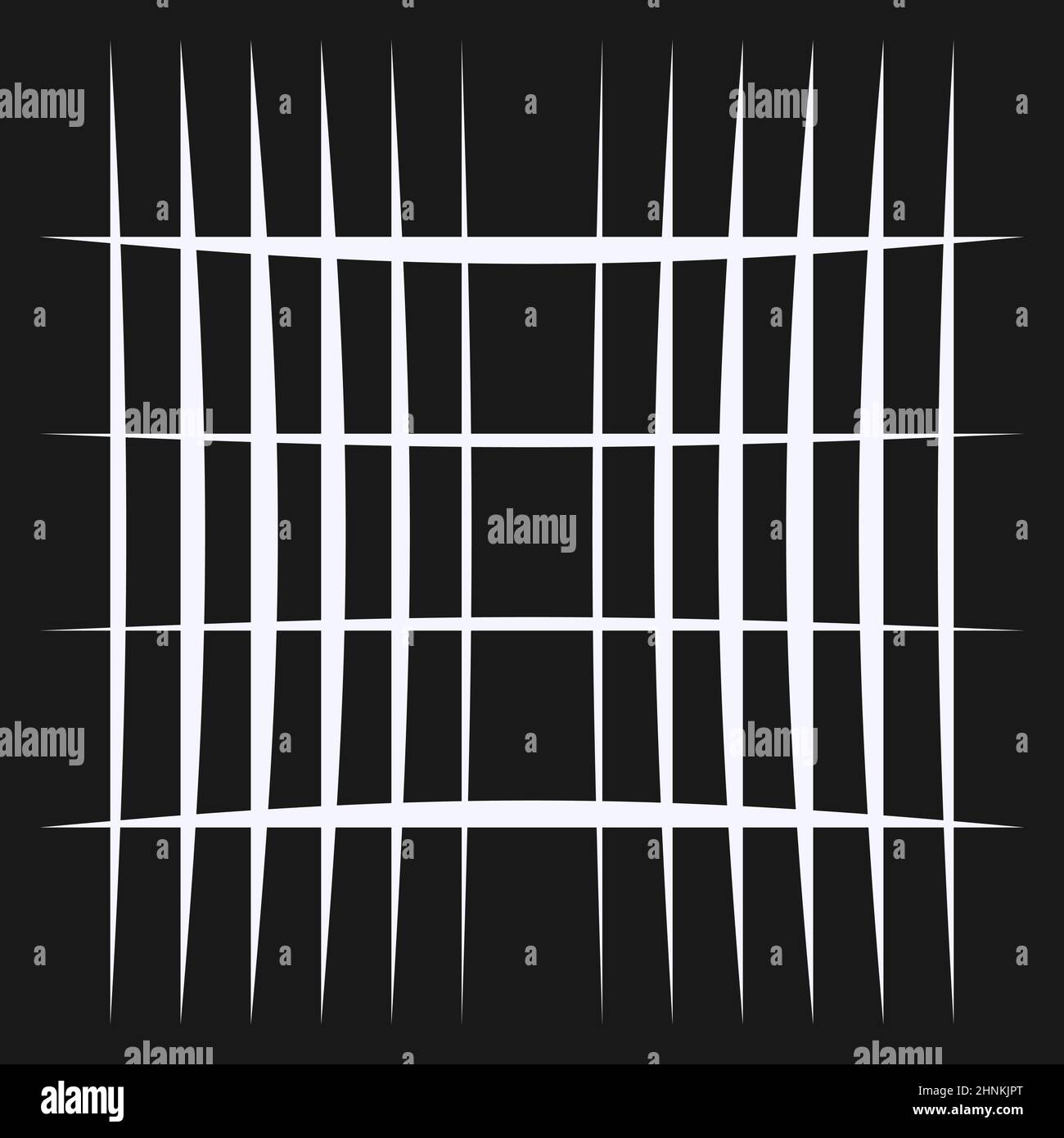 Irregular grid, mesh with random lines. Squares lattice, grating, trellis and plexus pattern ...