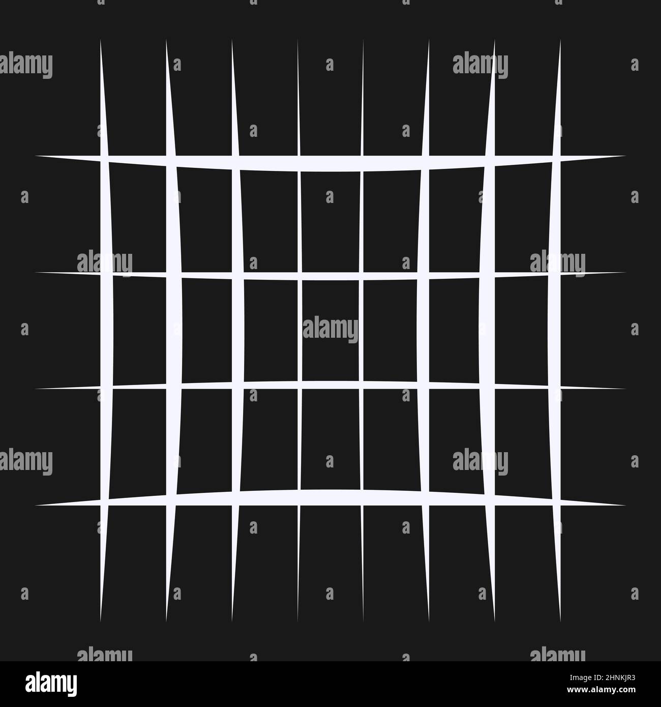 Irregular grid, mesh with random lines. Squares lattice, grating, trellis and plexus pattern ...
