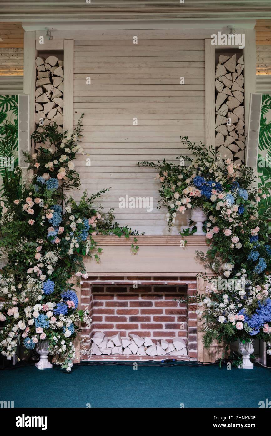 wedding ceremony area Stock Photo - Alamy