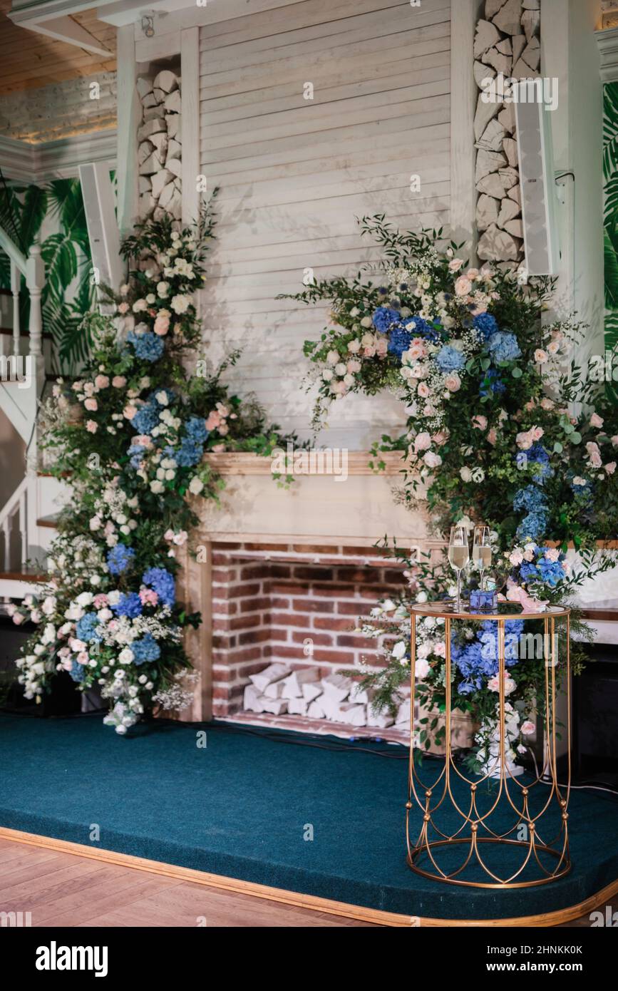 wedding ceremony area Stock Photo - Alamy