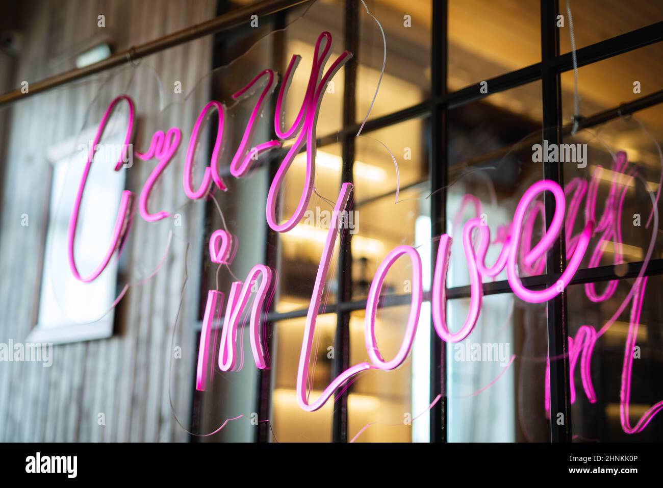 neon lettering in pink Stock Photo - Alamy