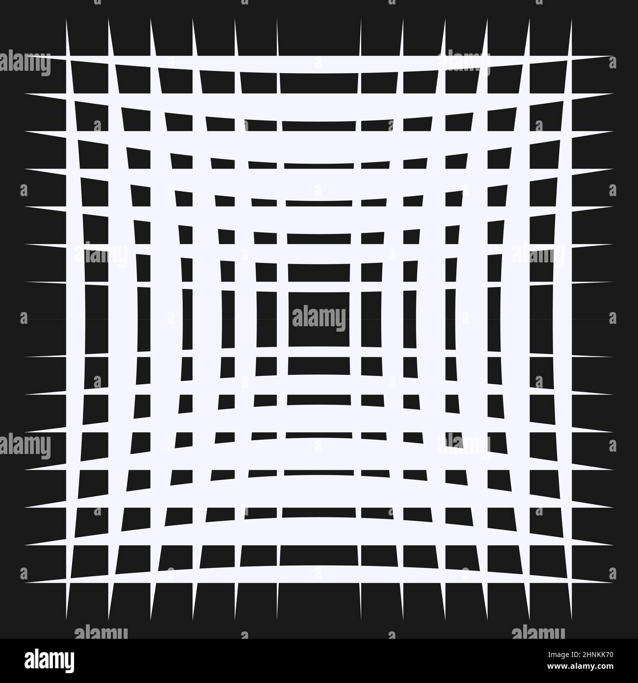 Irregular grid, mesh with random lines. Squares lattice, grating, trellis and plexus pattern ...