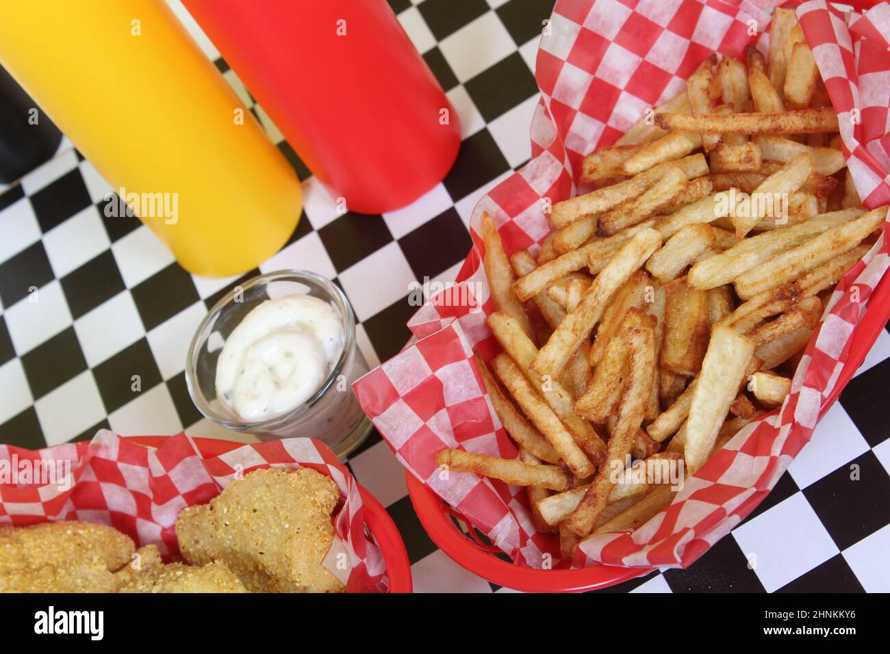 Fried Catfish Fillets in Rural Cafe Stock Photo - Alamy
