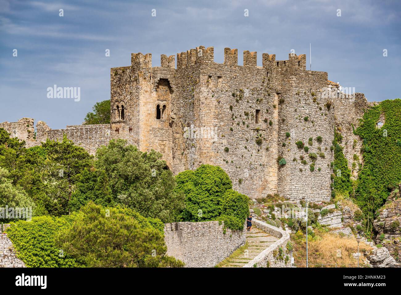 Venus Castle in Erice Stock Photo - Alamy